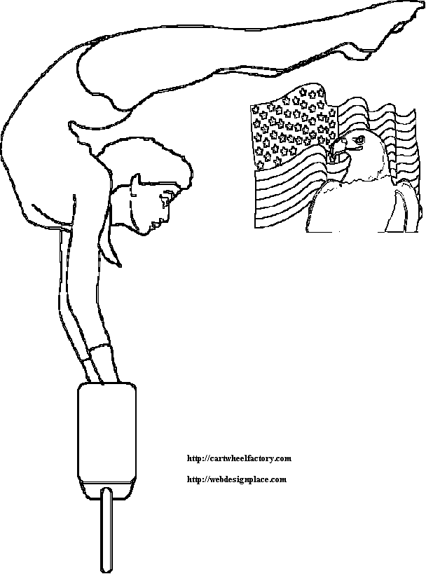 Handstand Coloring Pages Coloring Pages